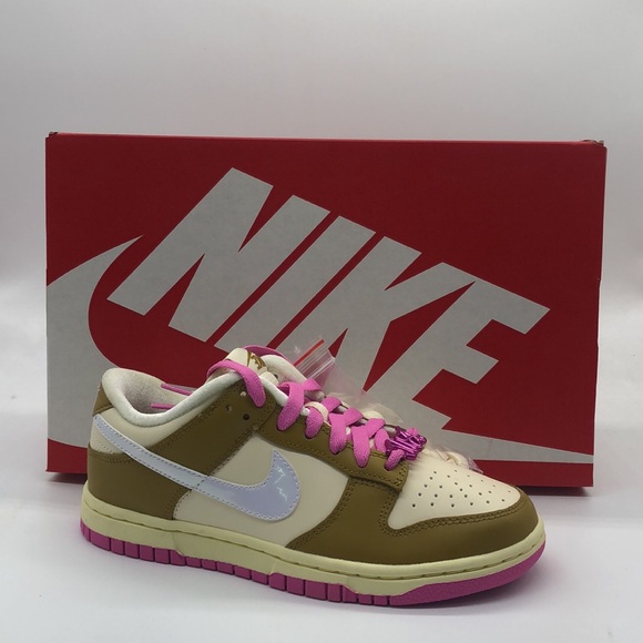 Nike | Shoes | New Womens Nike Dunk Low Se Tanbrownpink Fd868370 Nib ...